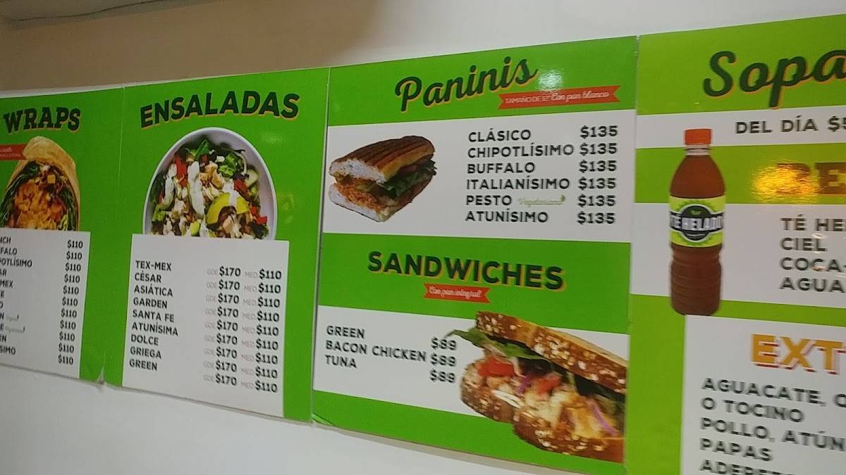 Carta del restaurante WRAPISIMO, Mexicali, Blvd. Benito Juárez