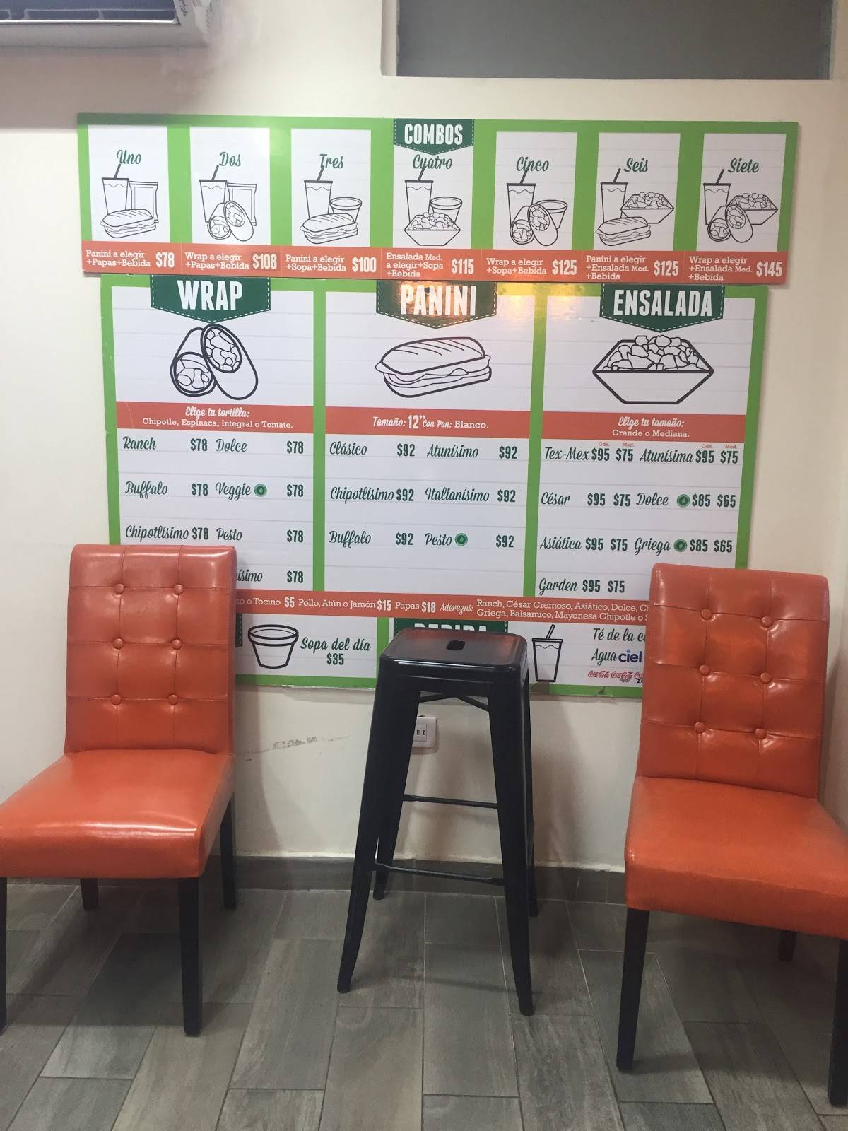 Carta del restaurante WRAPISIMO, Mexicali, Blvd. Benito Juárez