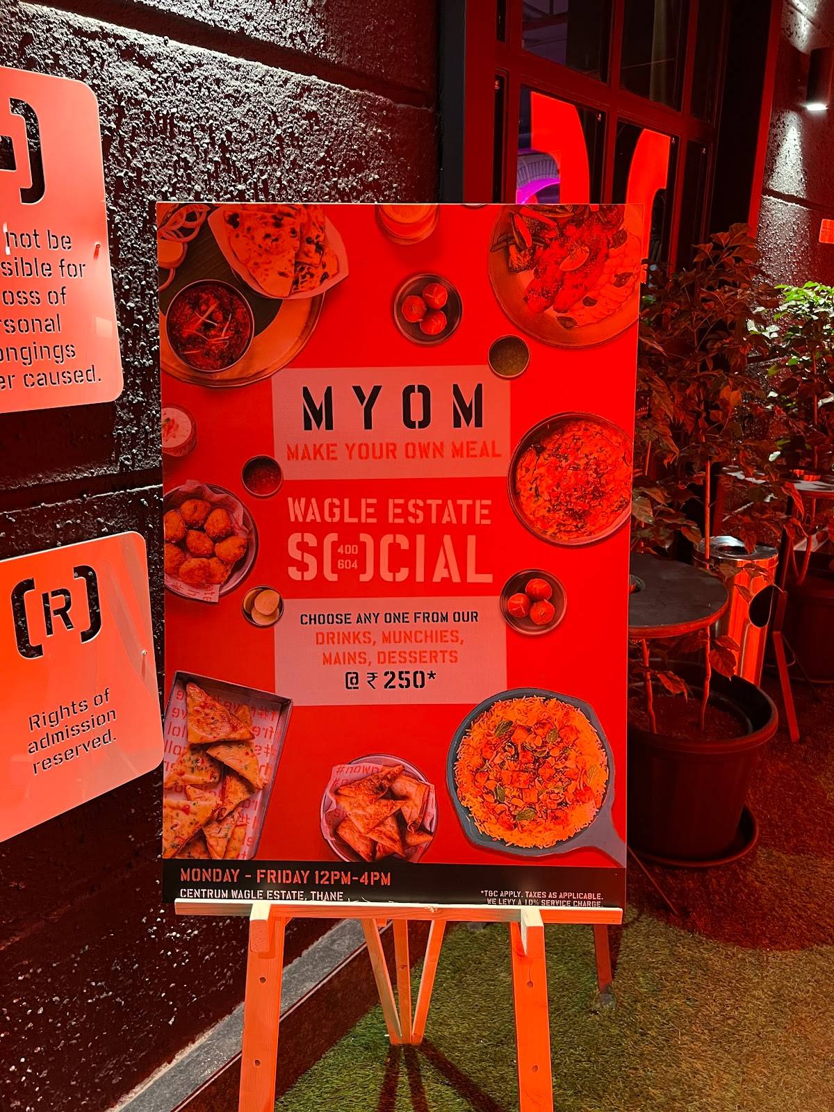 Menu at Wagle Estate SOCIAL, Thane