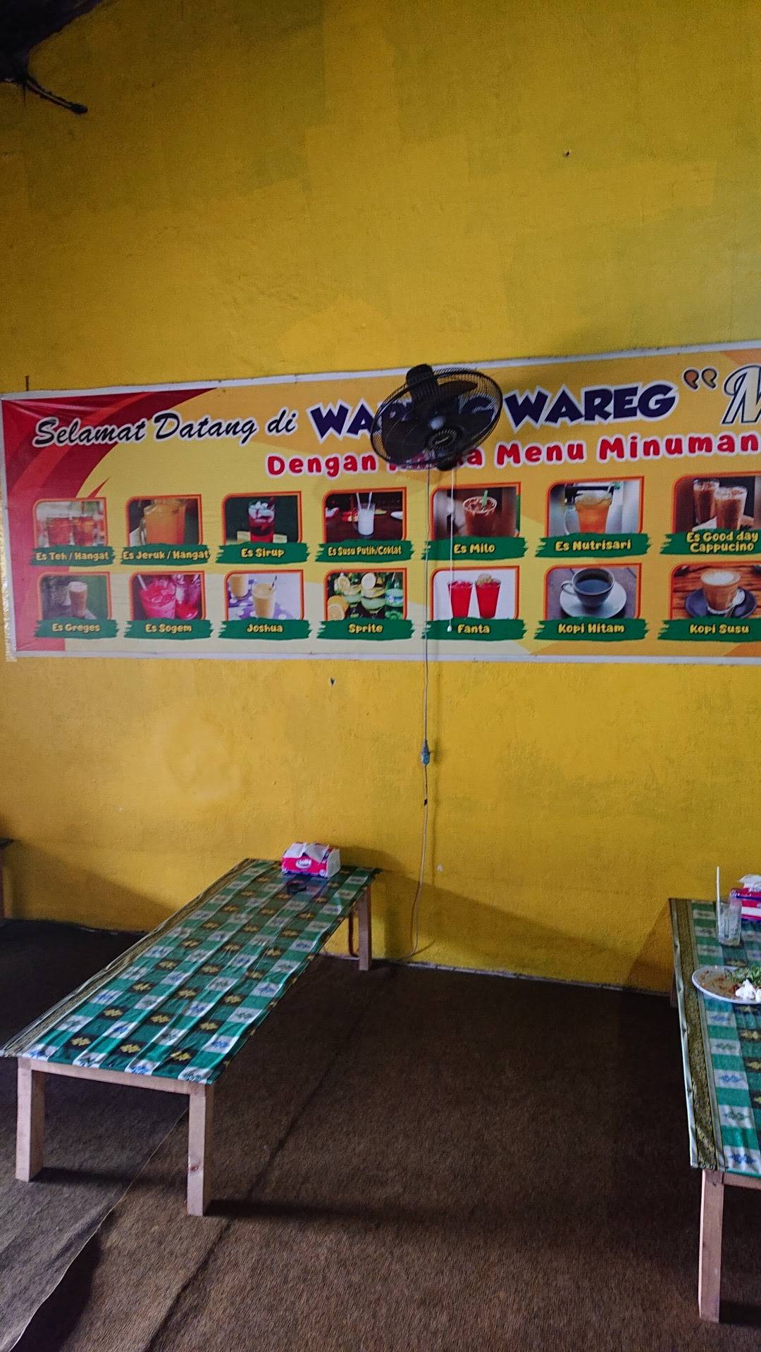 Carta del café Warung Wareg Mbak San, Lumajang