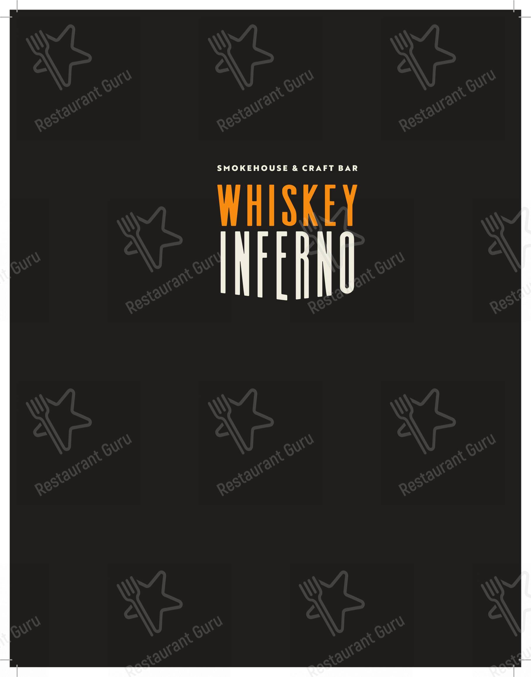 Menu at Whiskey Inferno Meat House & Craft Bar, Savage