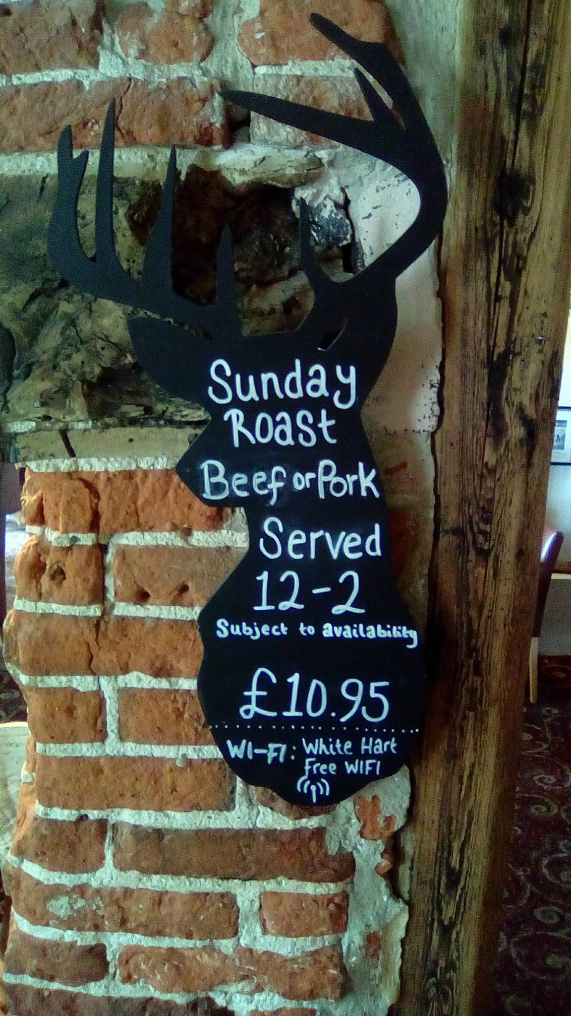 Menu at White Hart at Roydon pub & bar, Diss