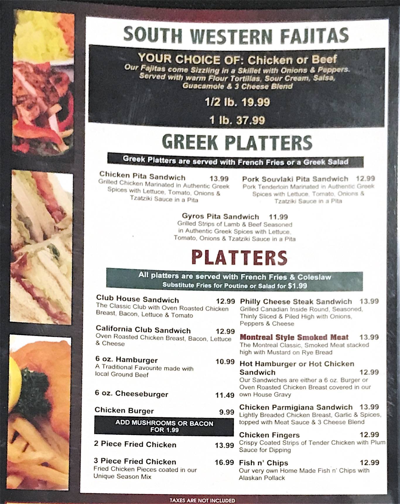 Menu at Country Kitchen restaurant, Winchester