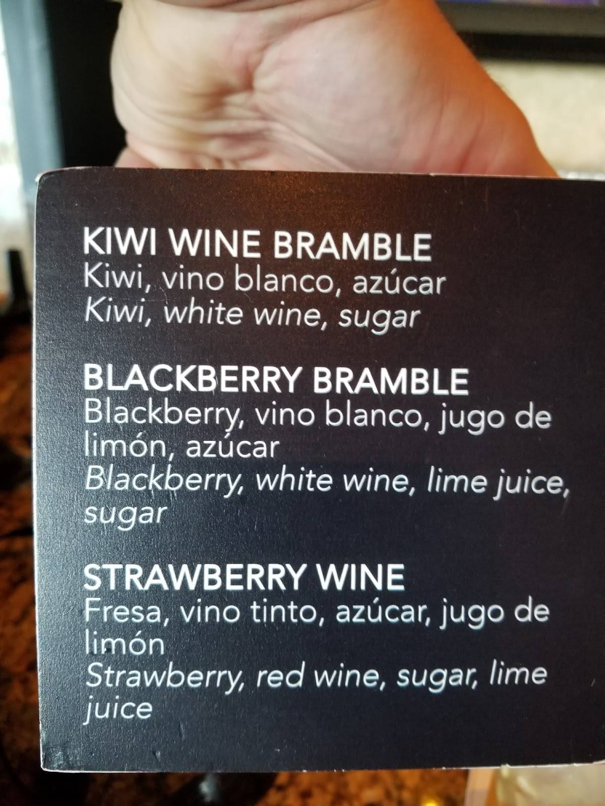 Menu at Wine Kitchen pub & bar, Mexico