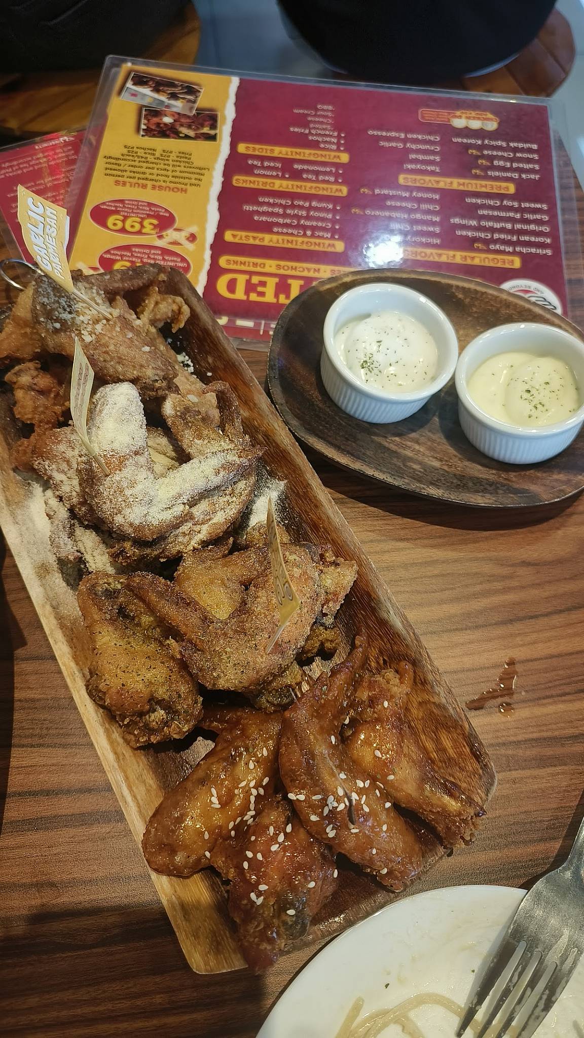 Menu at Wingfinity - Visayas Ave. restaurant, Quezon City