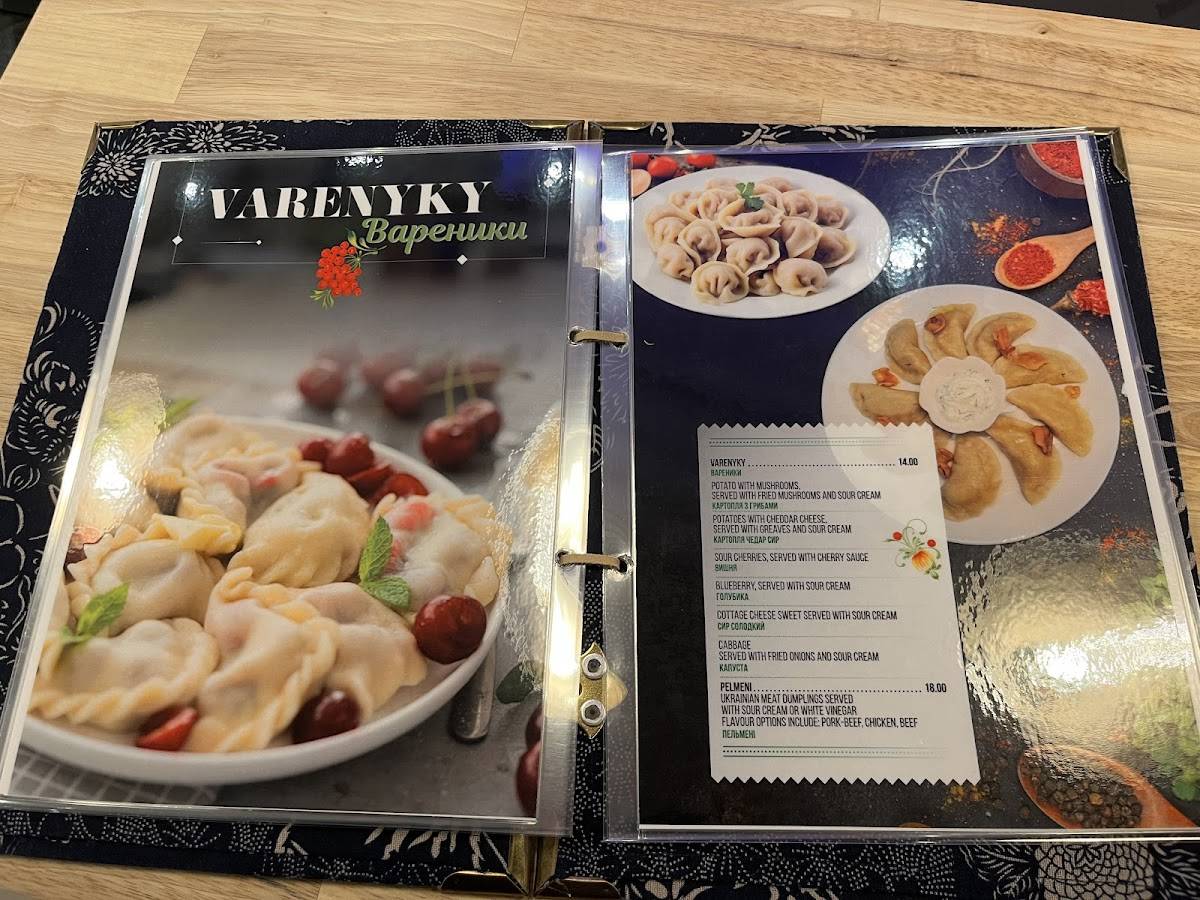 Menu at Food Culture restaurant, Winnipeg