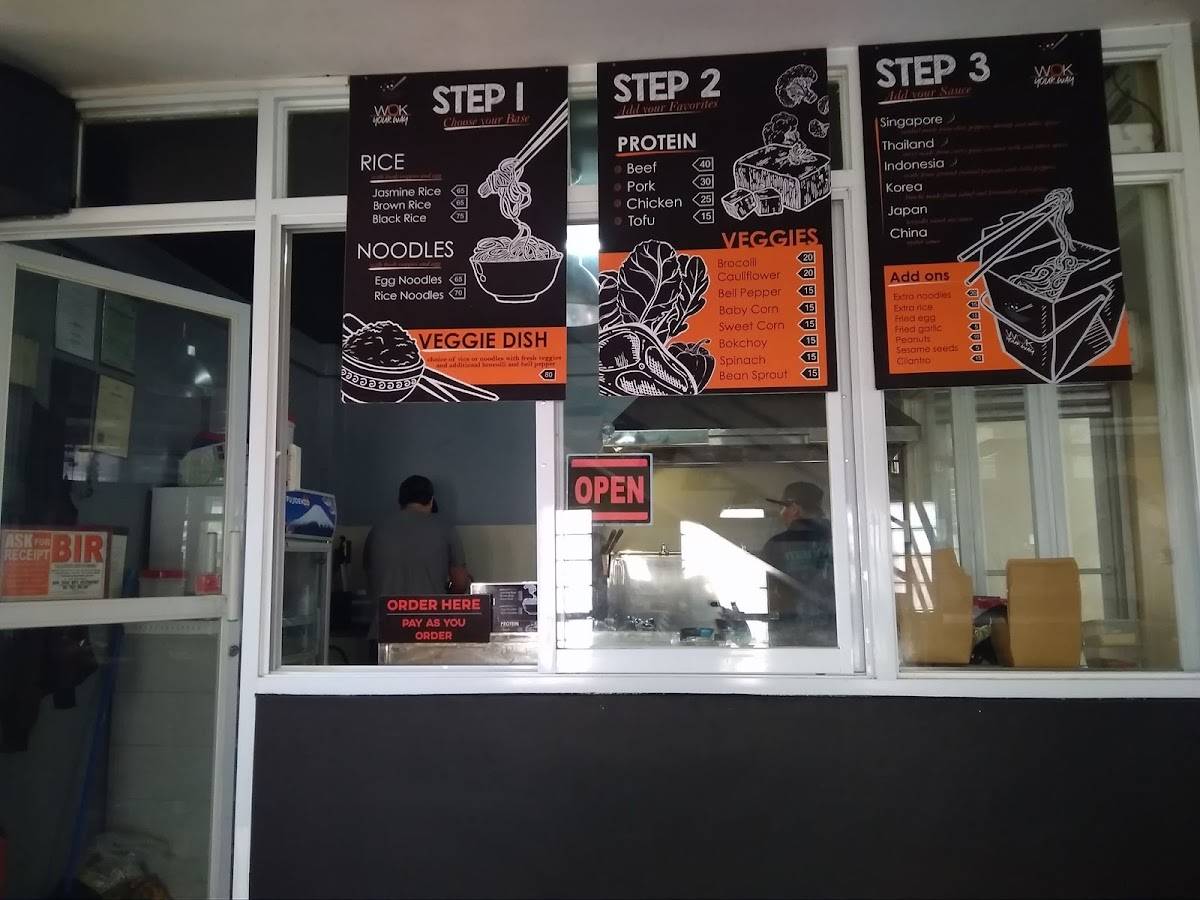 Menu at Wok Your Way restaurant, Baguio, 2 New Lucban Rd