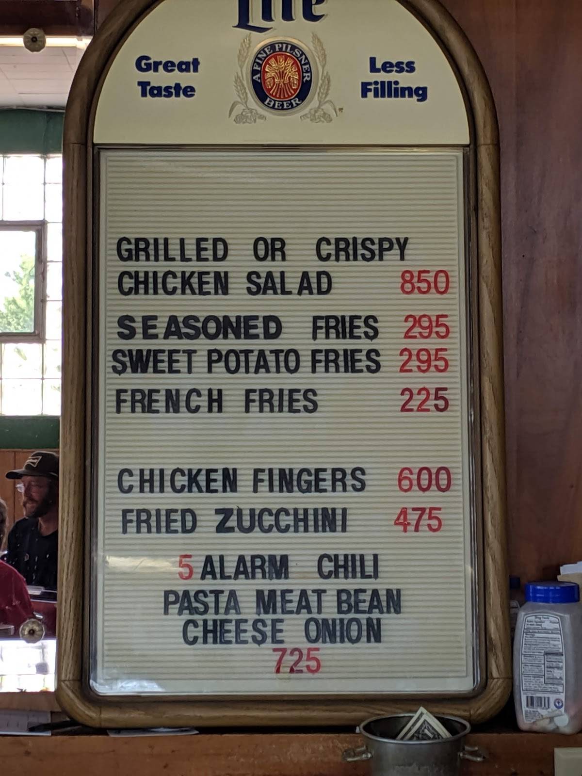 Menu at Working Man's Friend pub & bar, Indianapolis