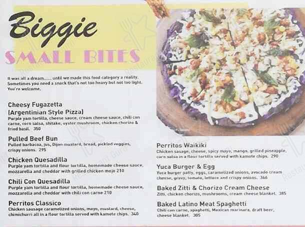 Carta del restaurante YUCA, Taguig, G/F Venice Piazza