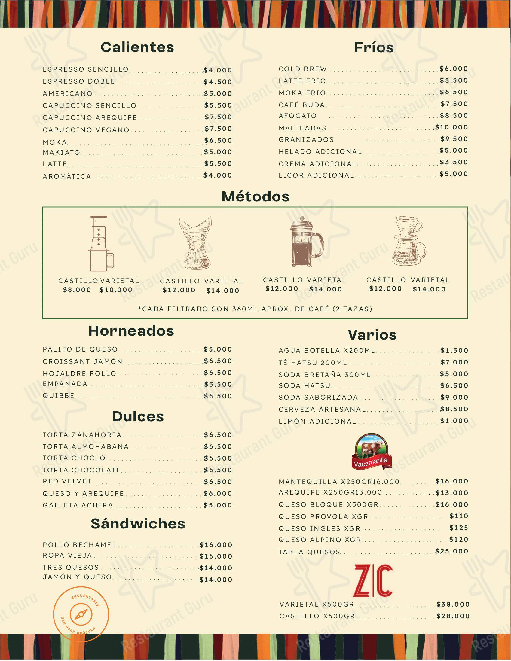 Carta de el bosque café, Neiva