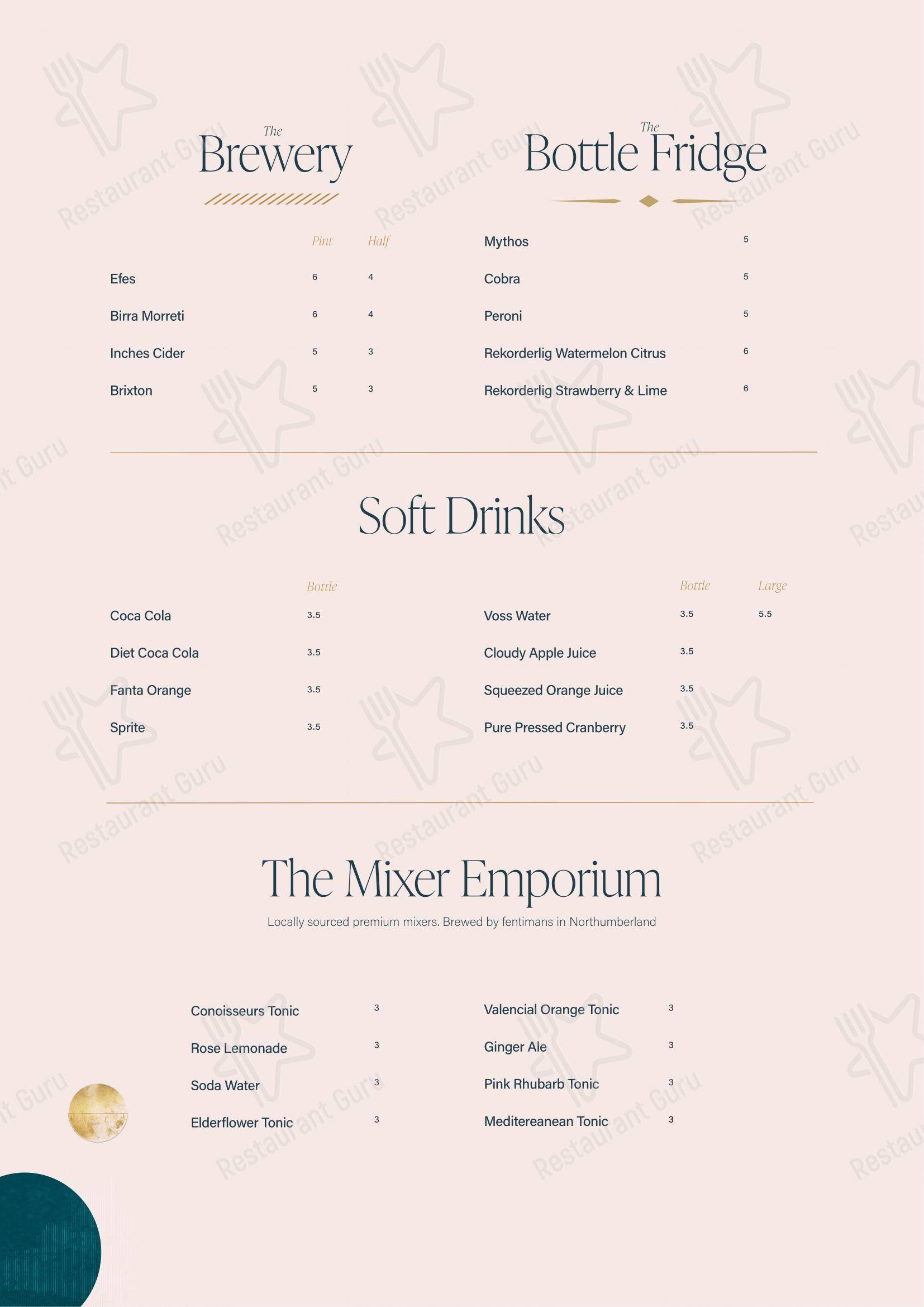 Menu at Ateesh restaurant, Newcastle upon Tyne