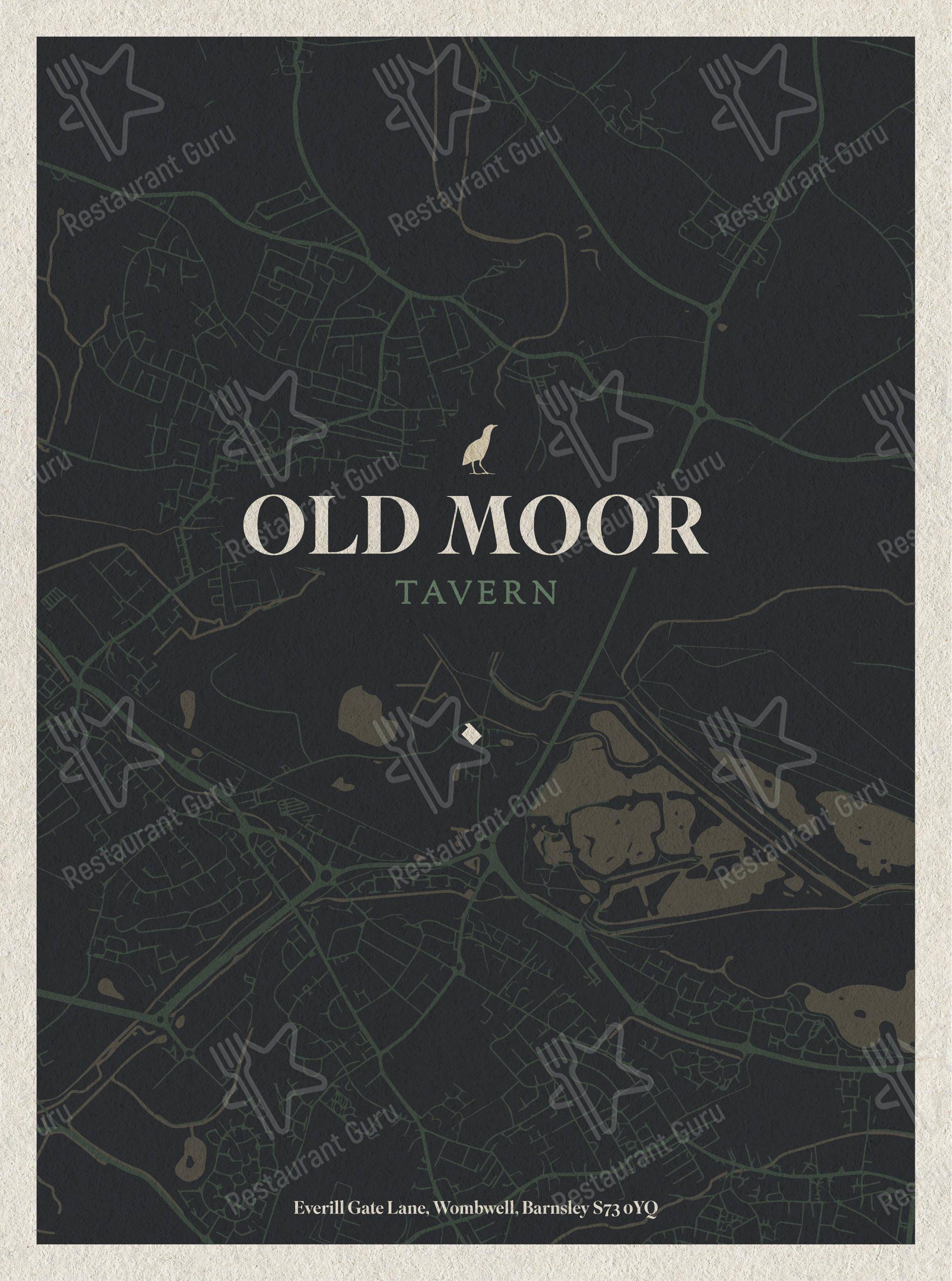 Menu at Old Moor Tavern pub & bar, Barnsley