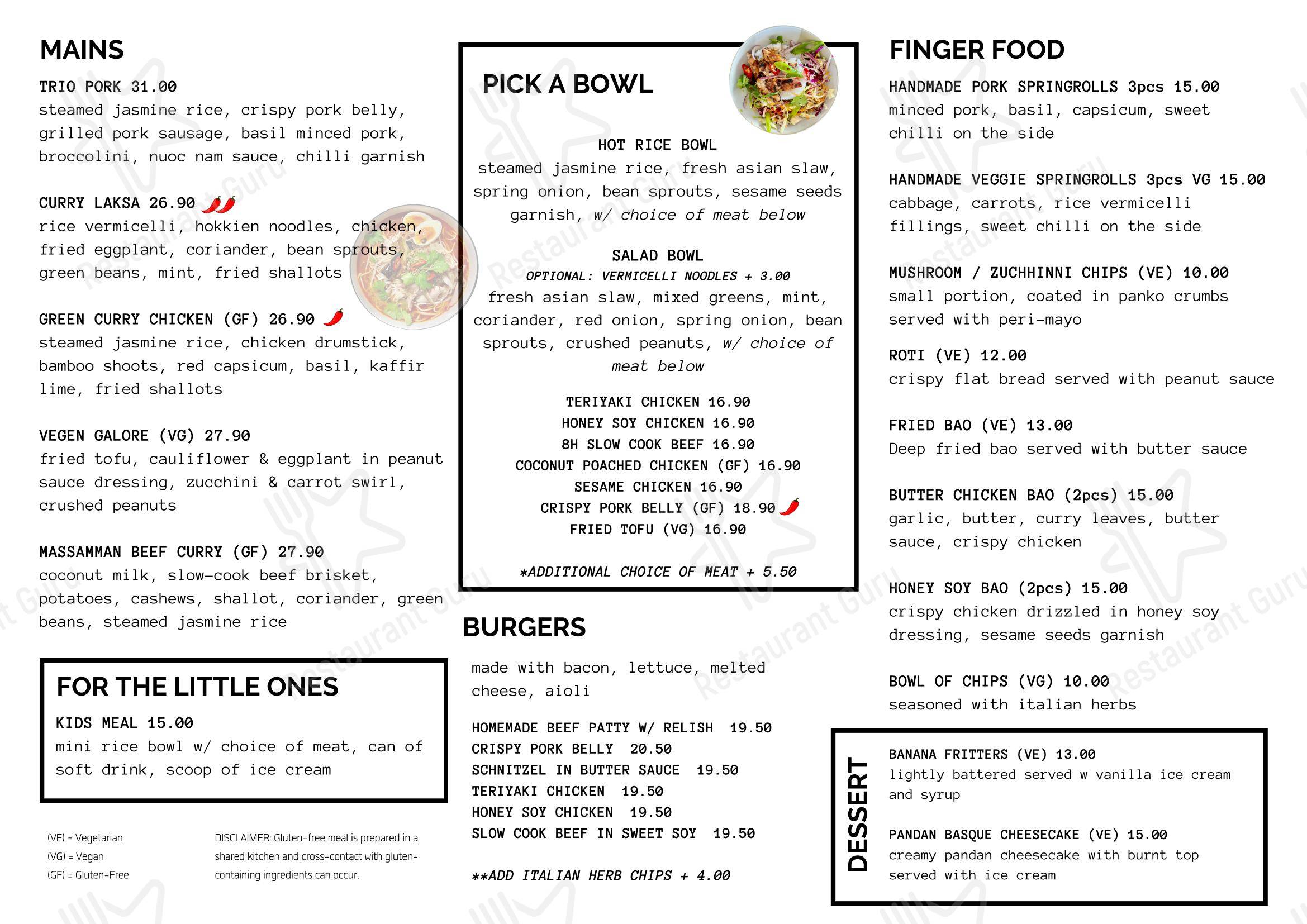 Menu at Penguin House - Asian Fusion Restaurant, Penguin