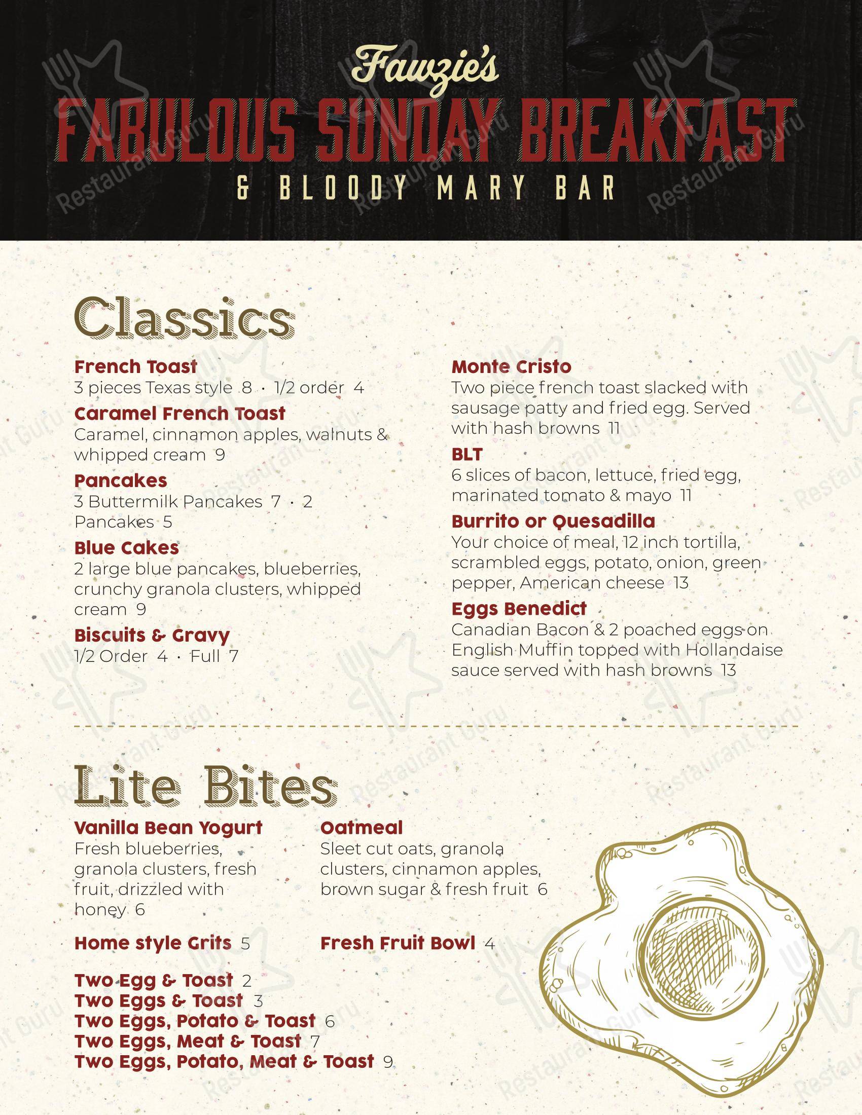 Menu at Enchanted Forest Bar and Grill, Jackson