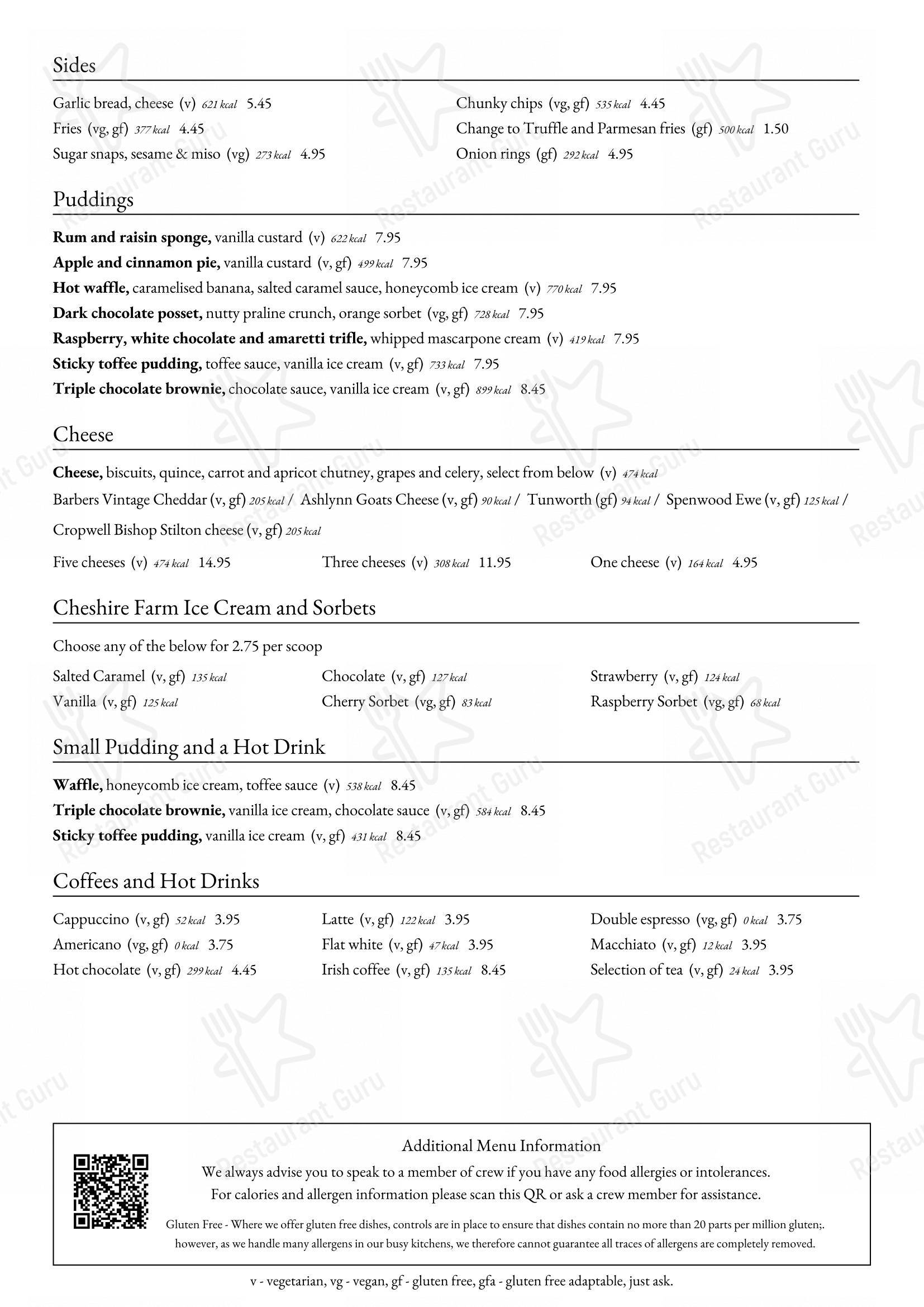 Menu at The Haycutter pub & bar, Oxted, Tanhouse Rd