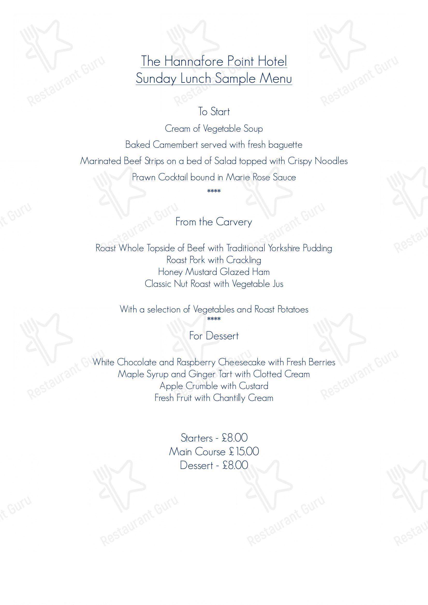 Menu at Raffles Bar And Lounge, Looe
