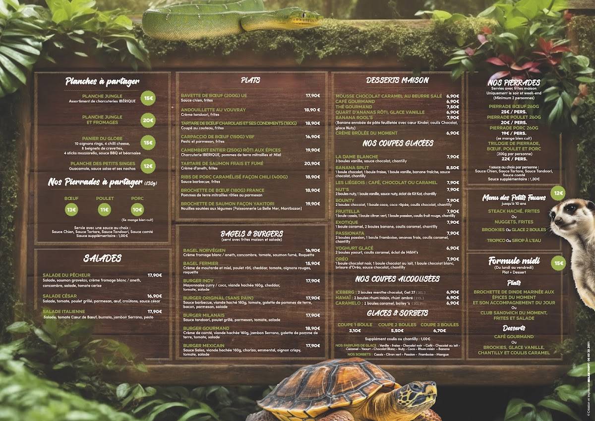 Menu au La Baraka, Chambray-lès-Tours