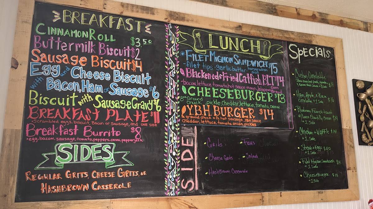 Menu at , Denham Springs