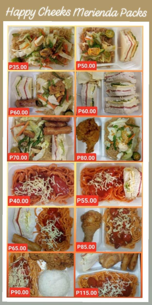 Menu at Happy Cheeks Foods and Snacks restaurant, Philippines