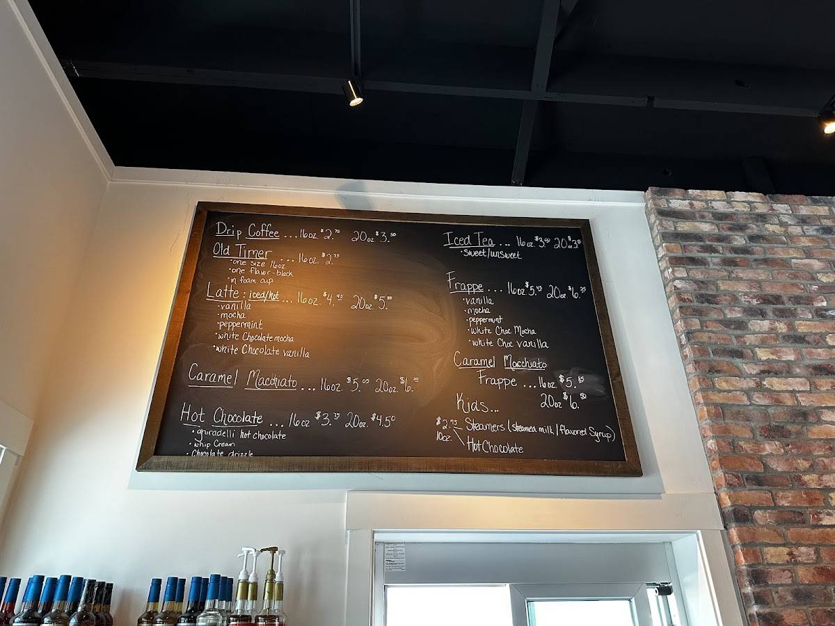 Menu at Sycamore Street Coffee House, Rockport