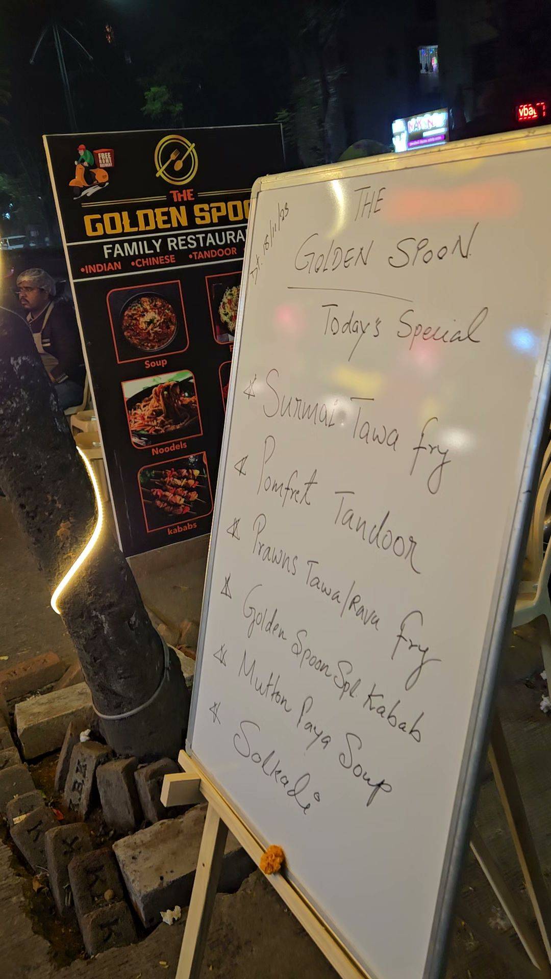 Menu at The Golden Spoon, Thane