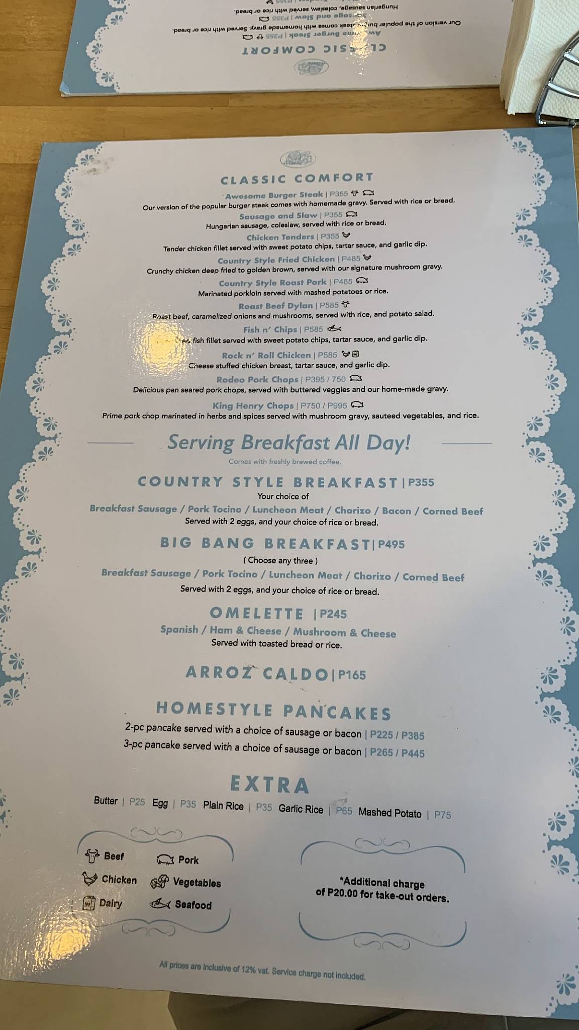 Menu at 10 Dove Street Restaurant, Mandaue City, 8WFJ+4H3