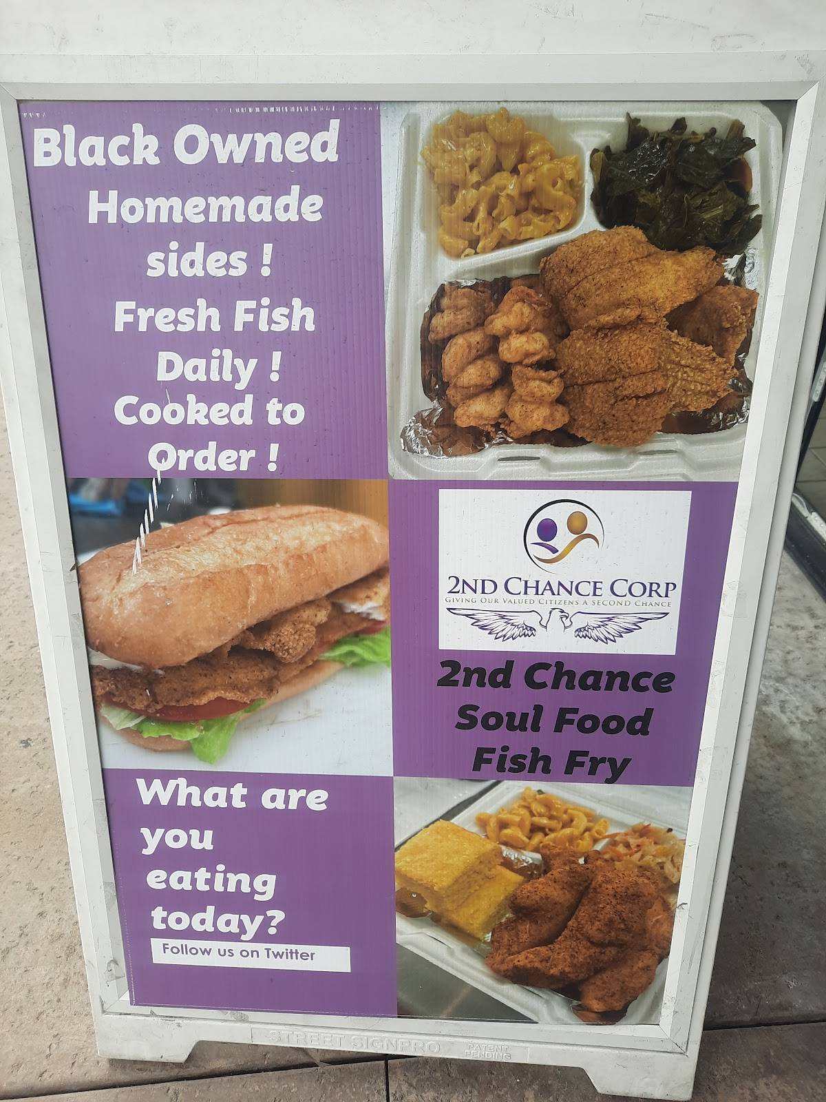 Menu at 2nd Chance Soul Food Fish Fry restaurant, Inglewood