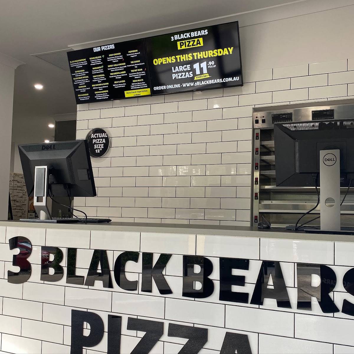 Carta de pizzería 3 Black Bears Pizza Fairfield, Fairfield