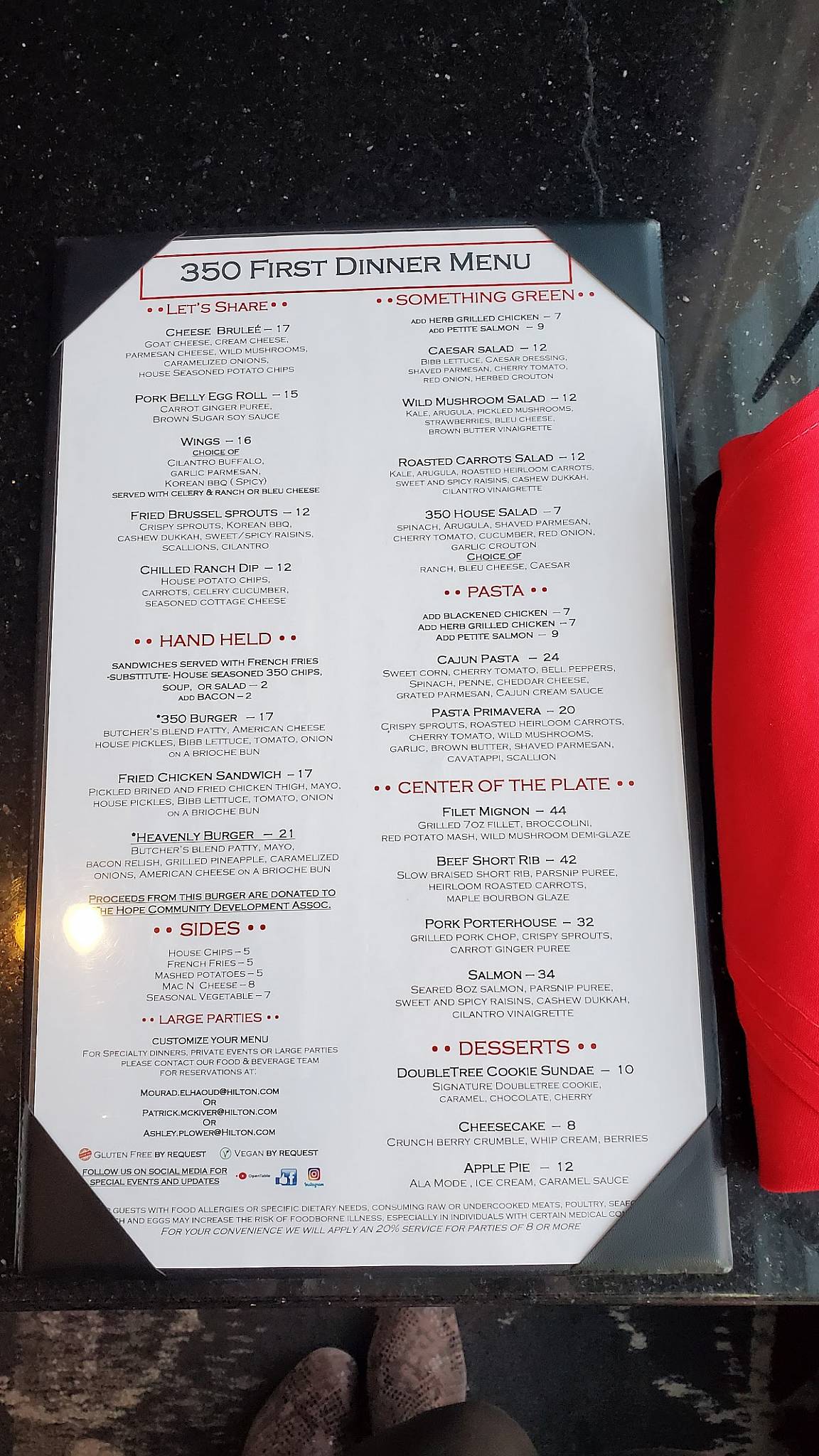 Menu at 350 First pub & bar, Cedar Rapids
