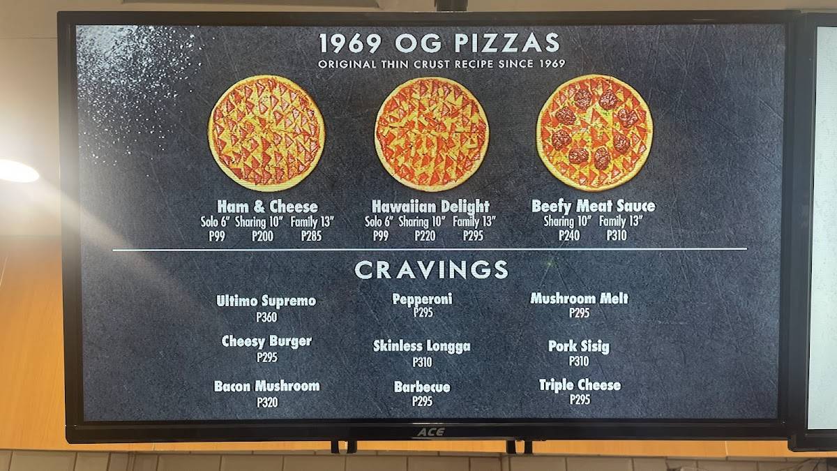 Carta del restaurante 3M Pizza Panay Ave., Ciudad Quezon