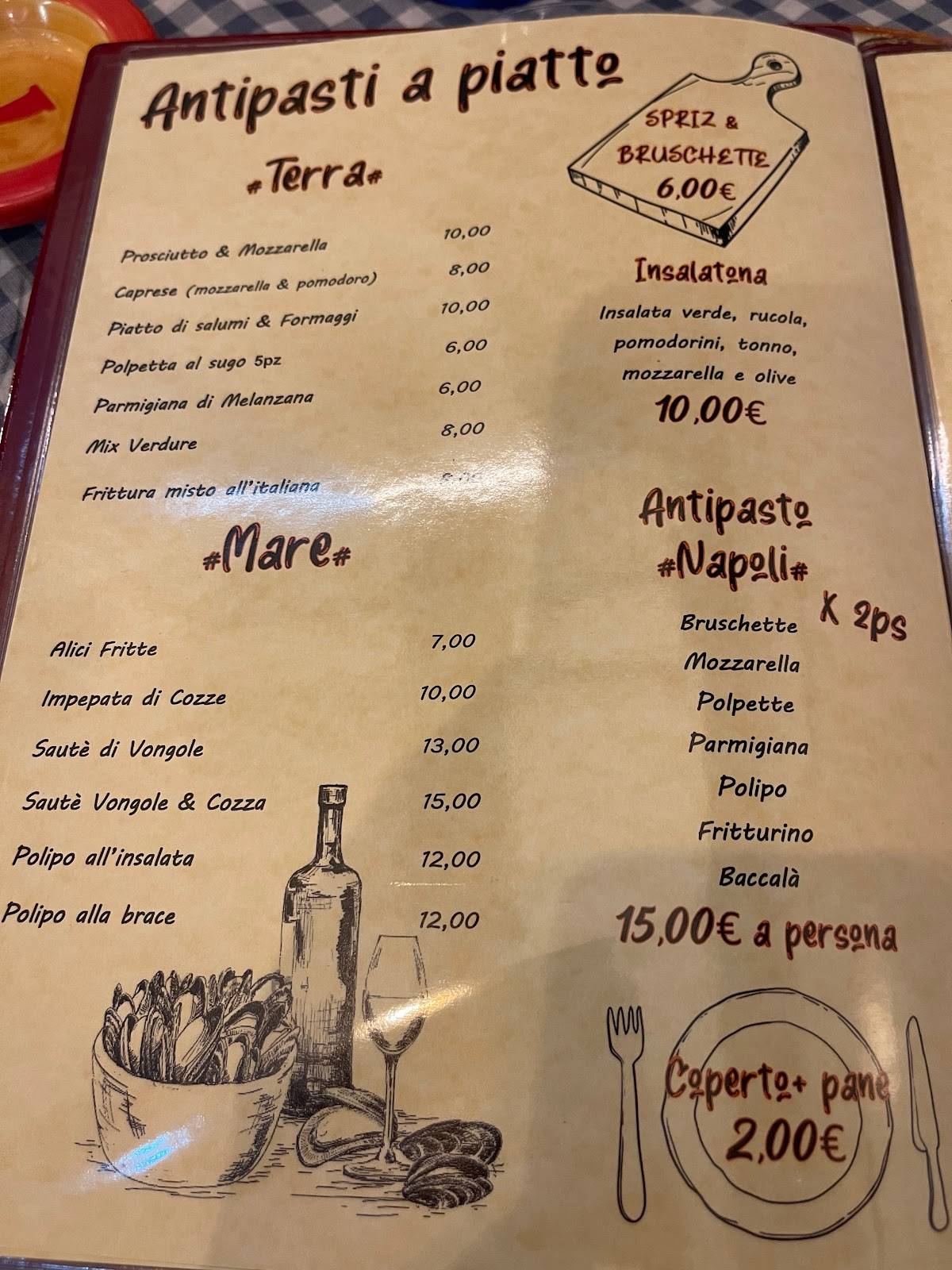 Menu da A Cucina Ra Casa Mia S.r.l. ristorante, Napoli