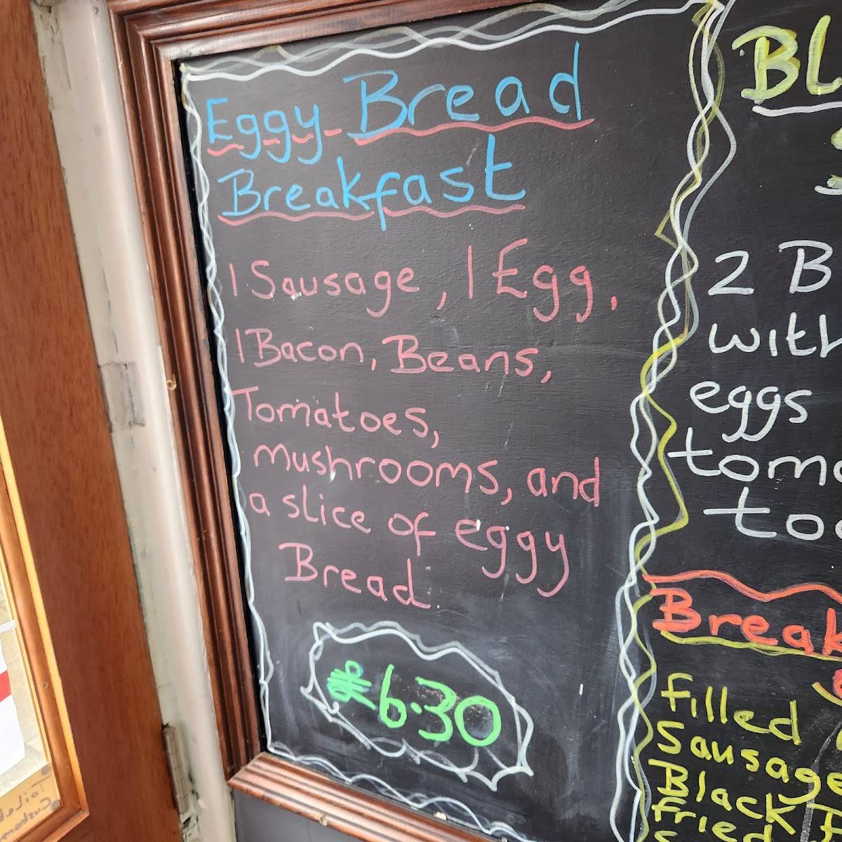 Menu at Abbey Cafe, Selby, 46 Micklegate