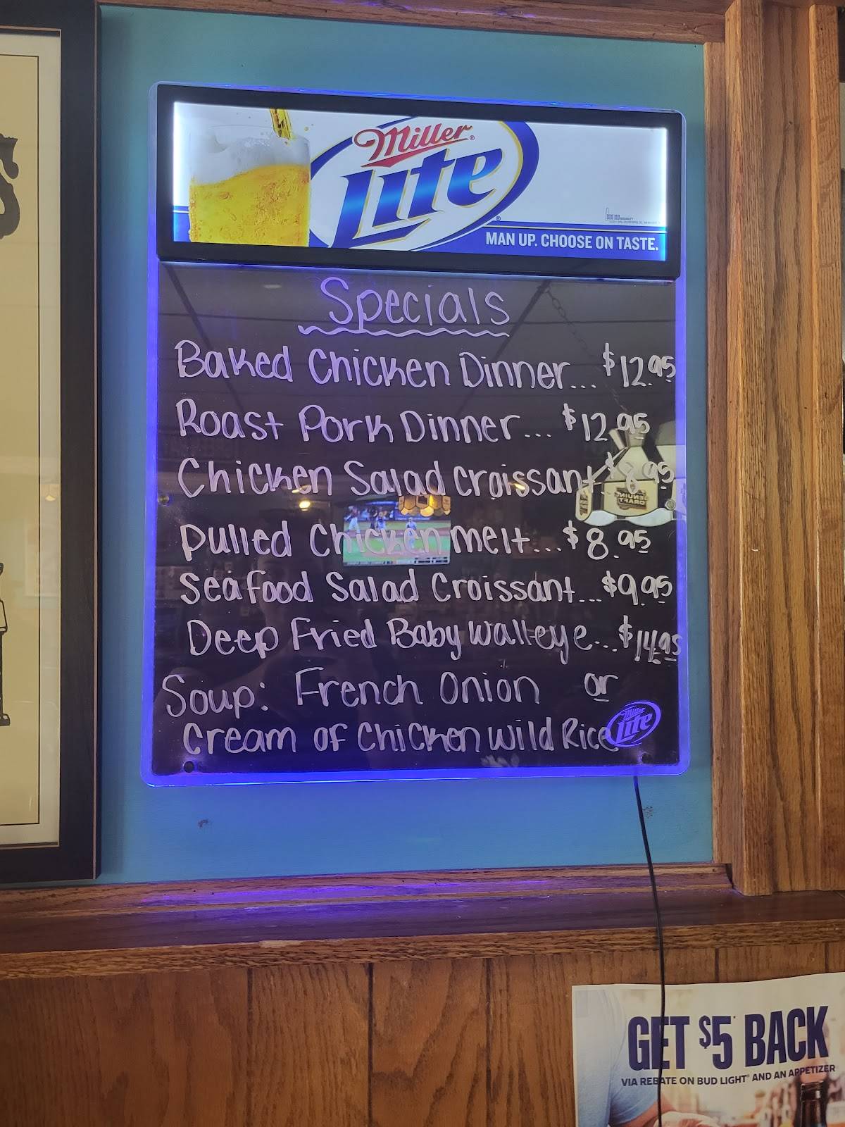 Menu at Adams Rib pub & bar, Green Lake