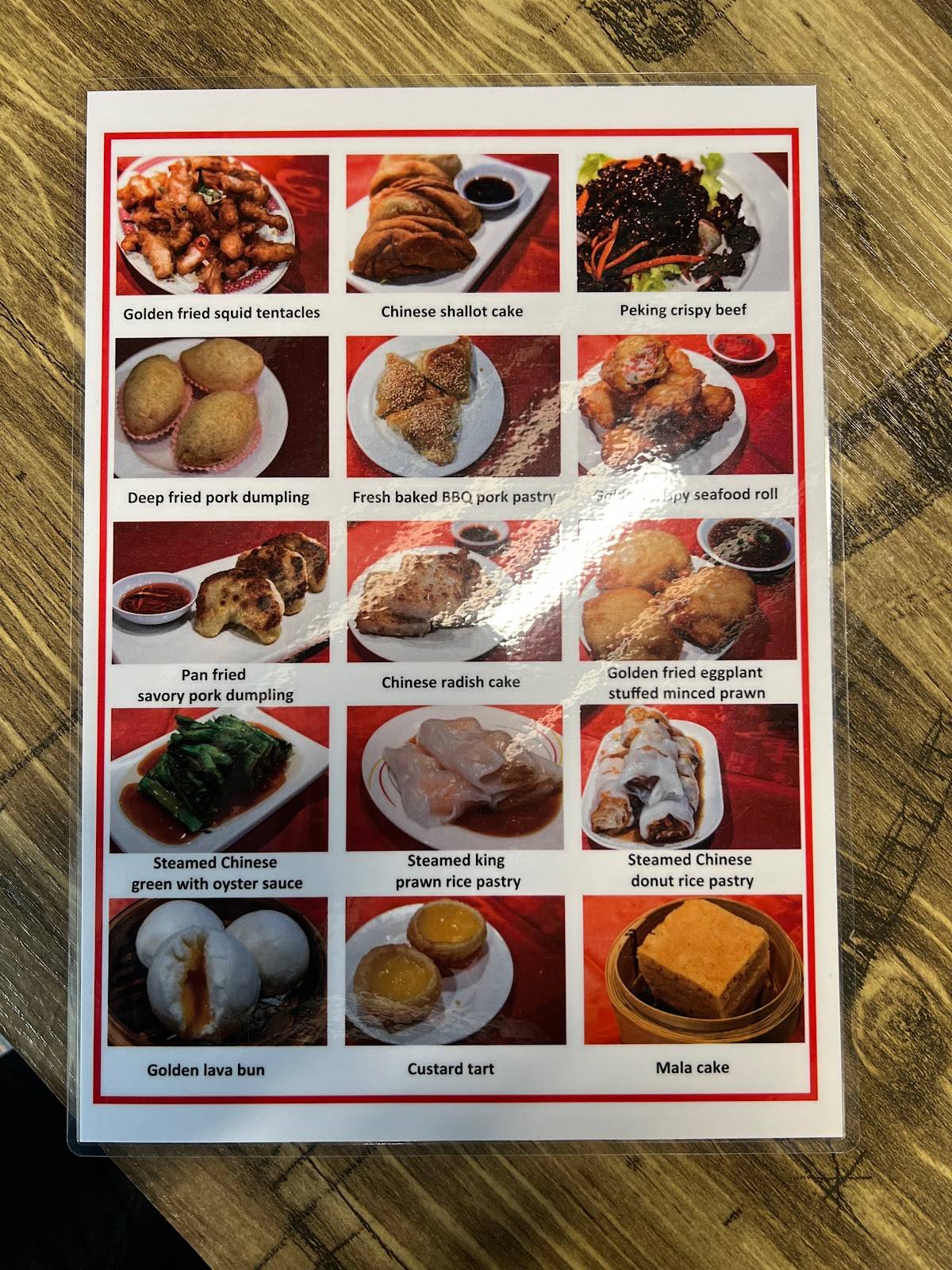 Menu at Ding Hao restaurant, Adelaide, 36 Wright St