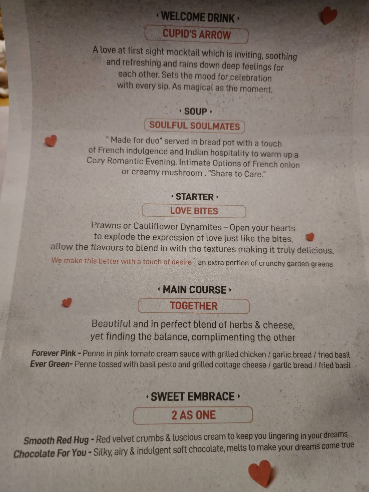 Menu at Adlux Paragon Karukutty, Angamaly