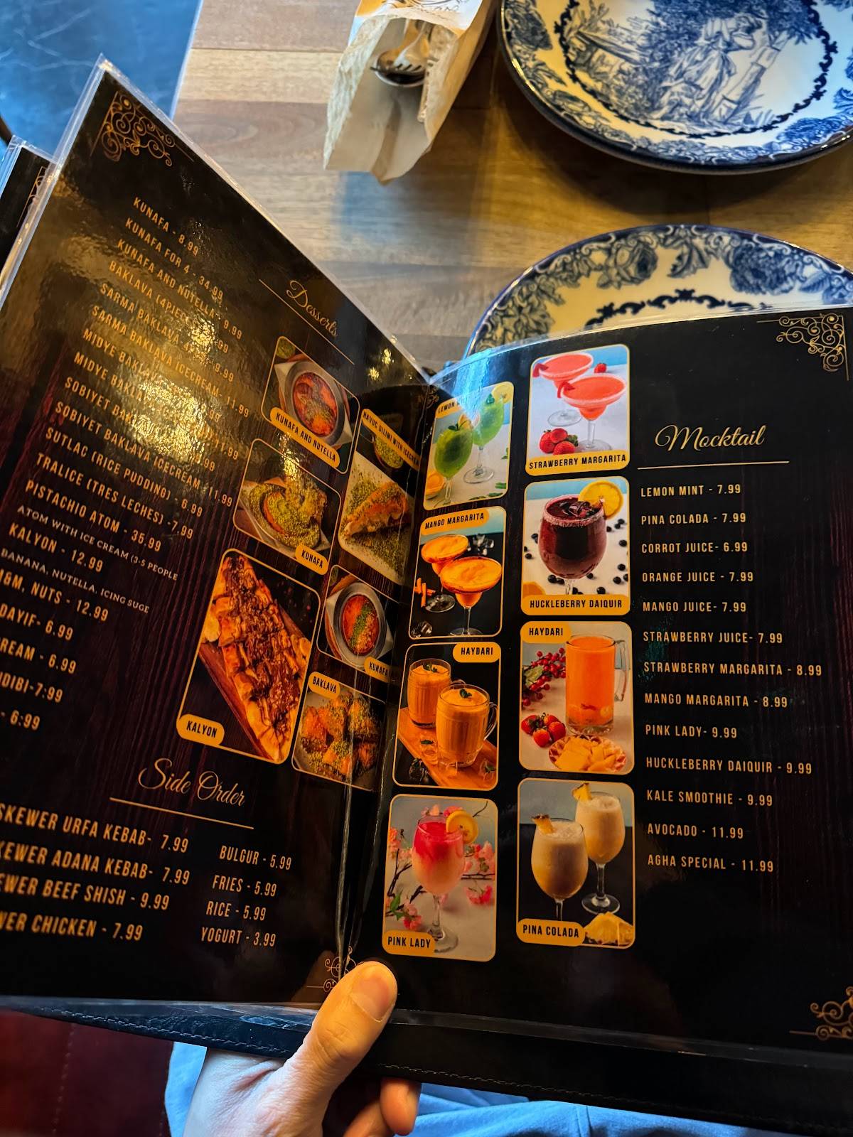 Menu at Agha Turkish Restaurant, Mississauga