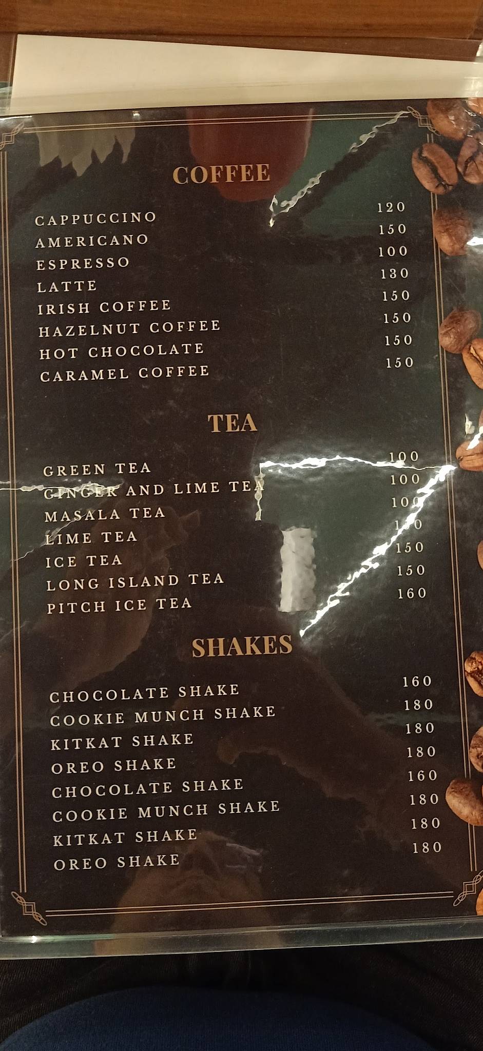 Menu at Rooftop Stories Restro-Cafe, Ahmedabad