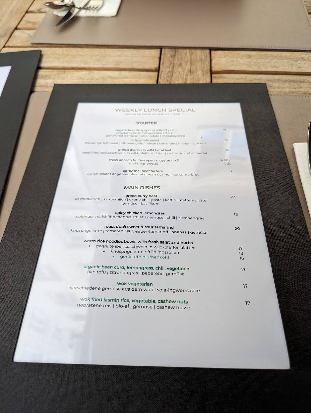 Speisekarte von Aimy - Southeast Asian Cuisine restaurant, München