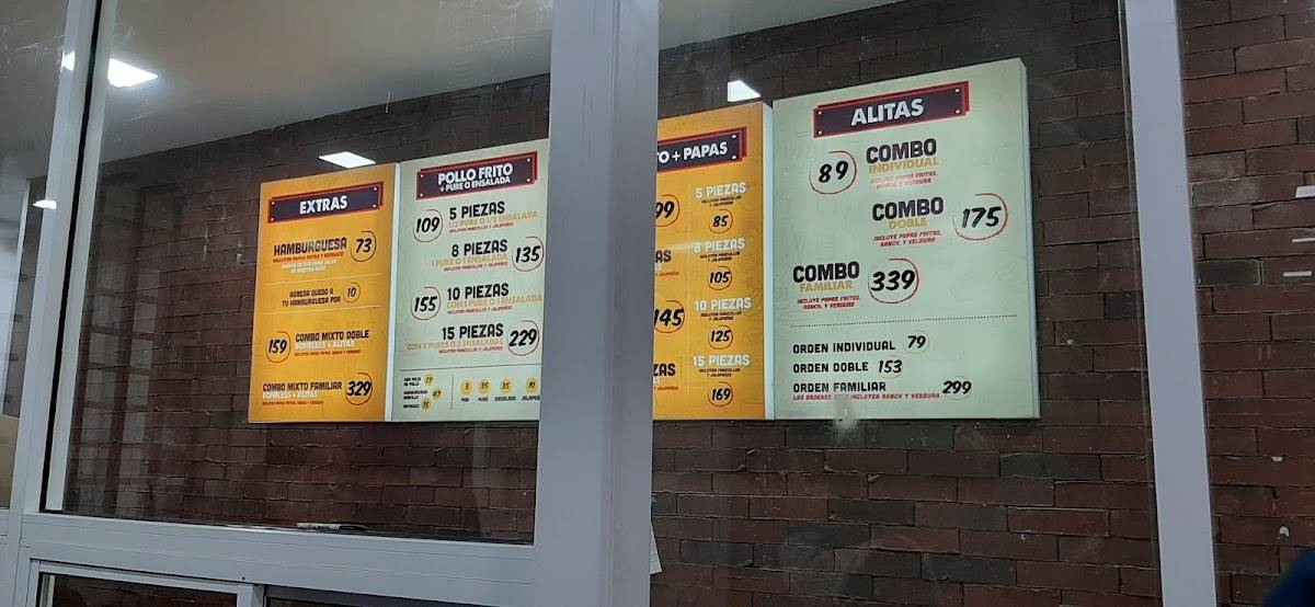 Carta del restaurante Alabama Fried Chicken, Ciudad Juarez, Av Santiago ...