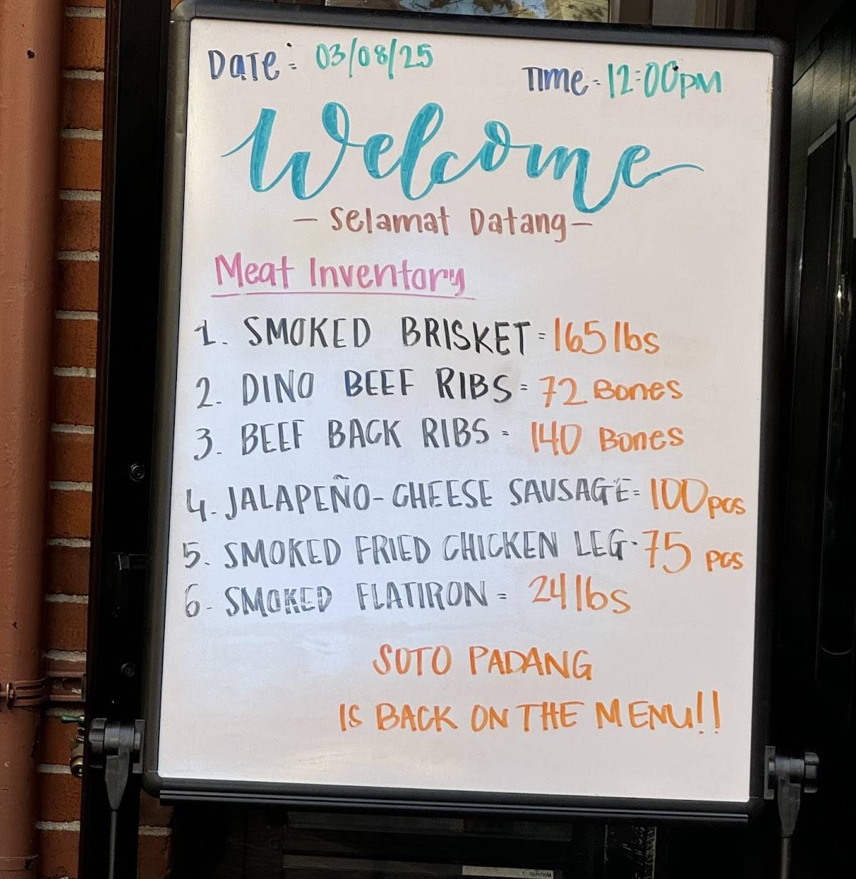 Menu at Fikscue Craft BBQ, Alameda