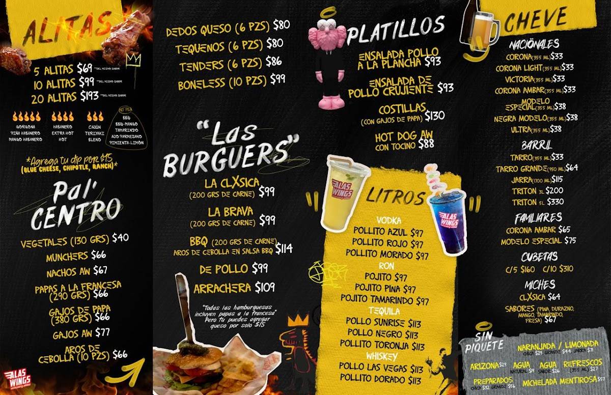 Carta de Alas Wings La Barca, La Barca, Lázaro Cárdenas 310