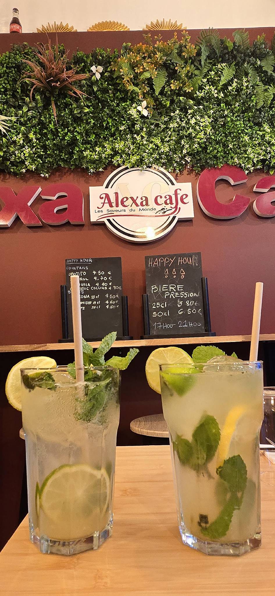 Menu at Alexa Cafe, Paris