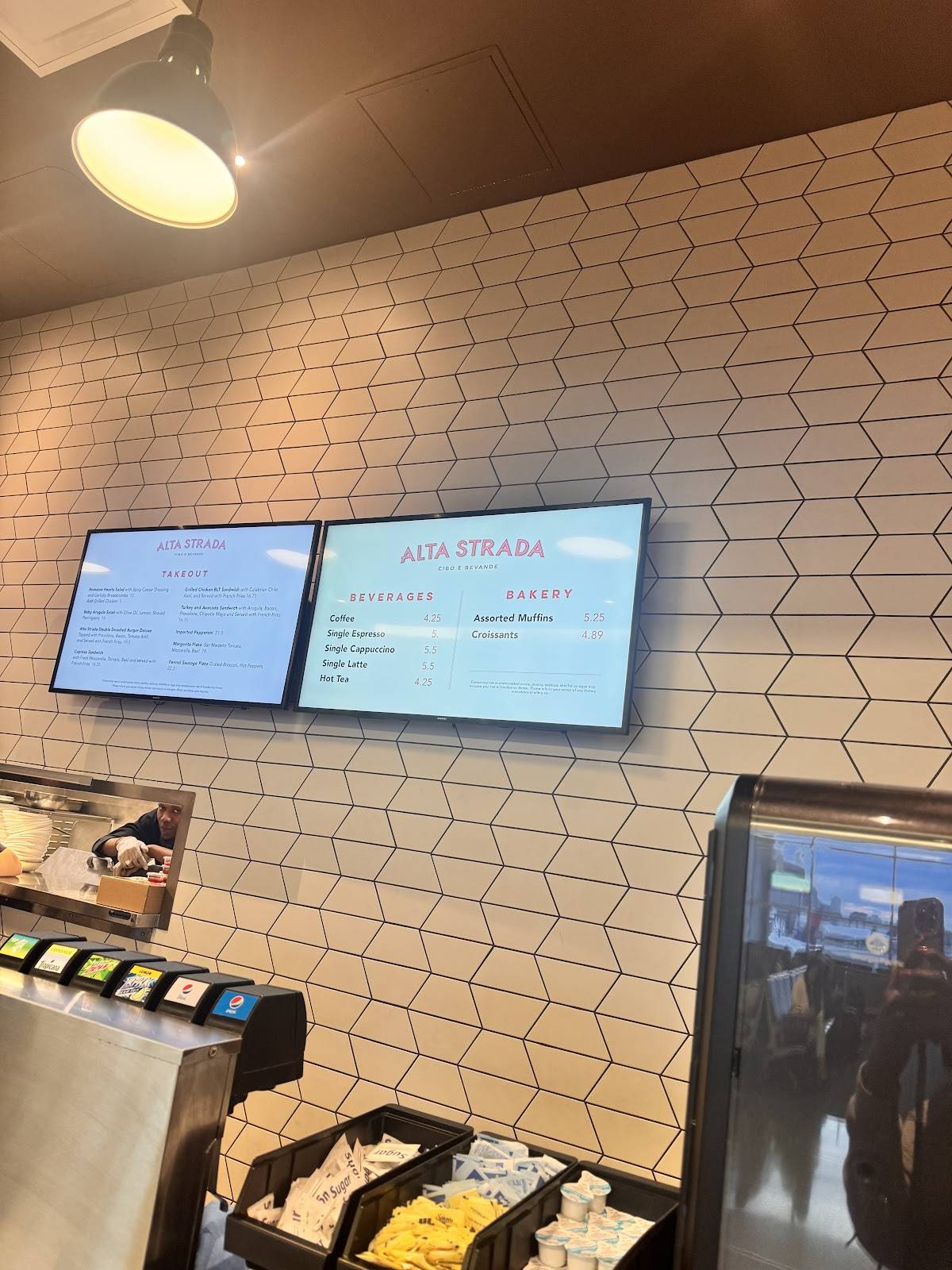 Menu at Alta Strada restaurant, Boston, Terminal A Arrivals