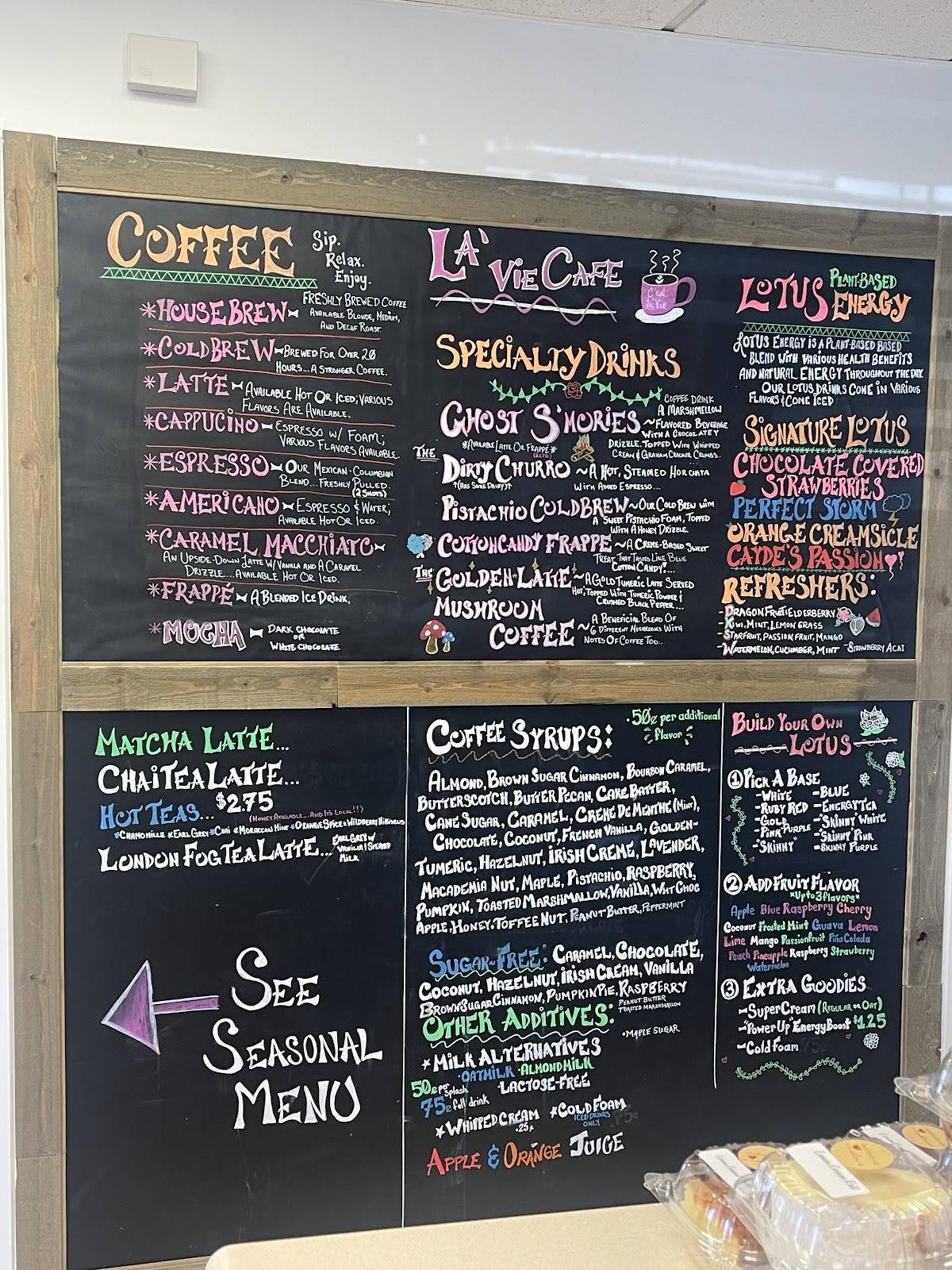 Menu at Always Latte Cafe, Norfolk