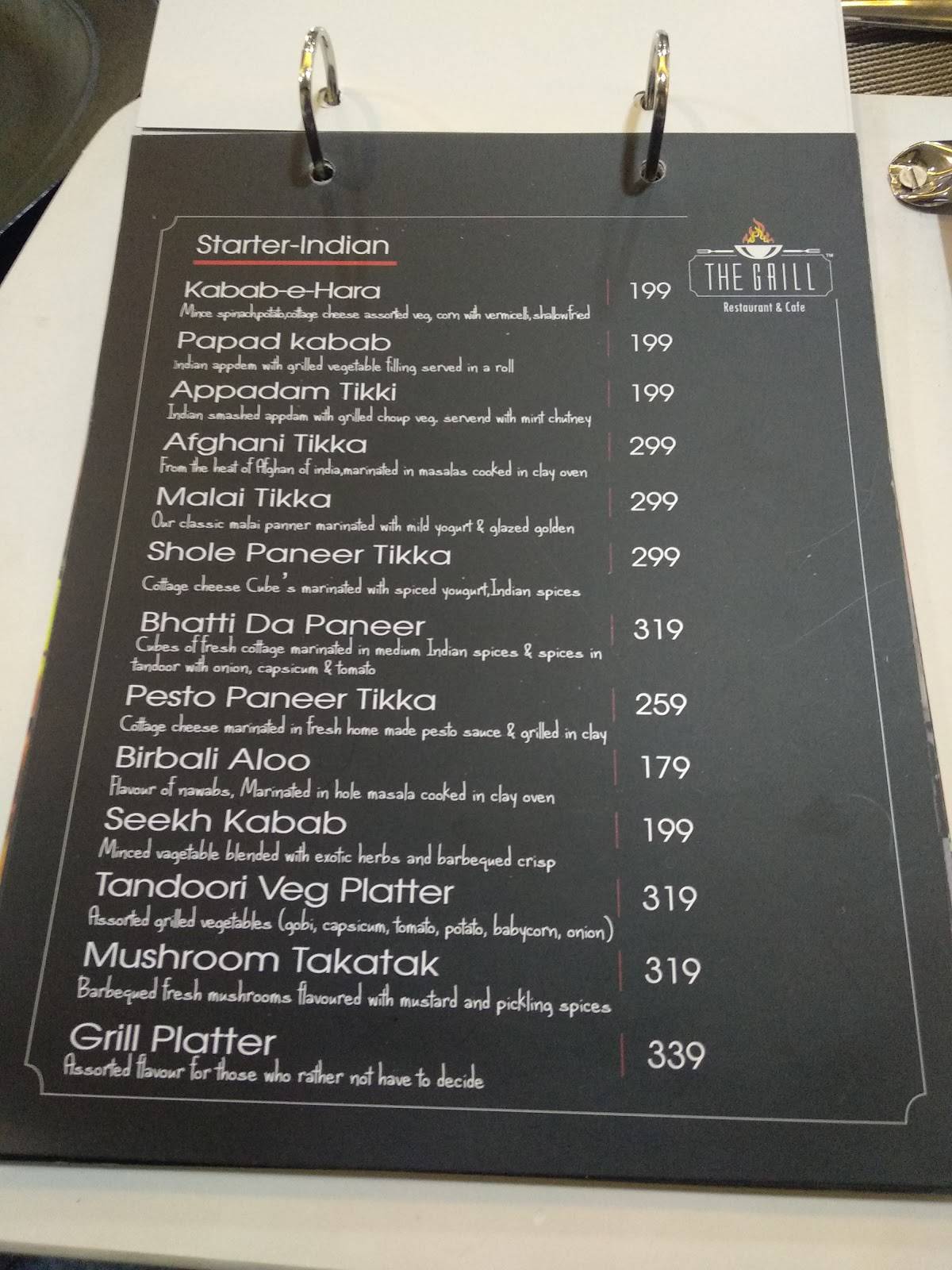 Menu at The Grill Restaurant & Cafe, Anand