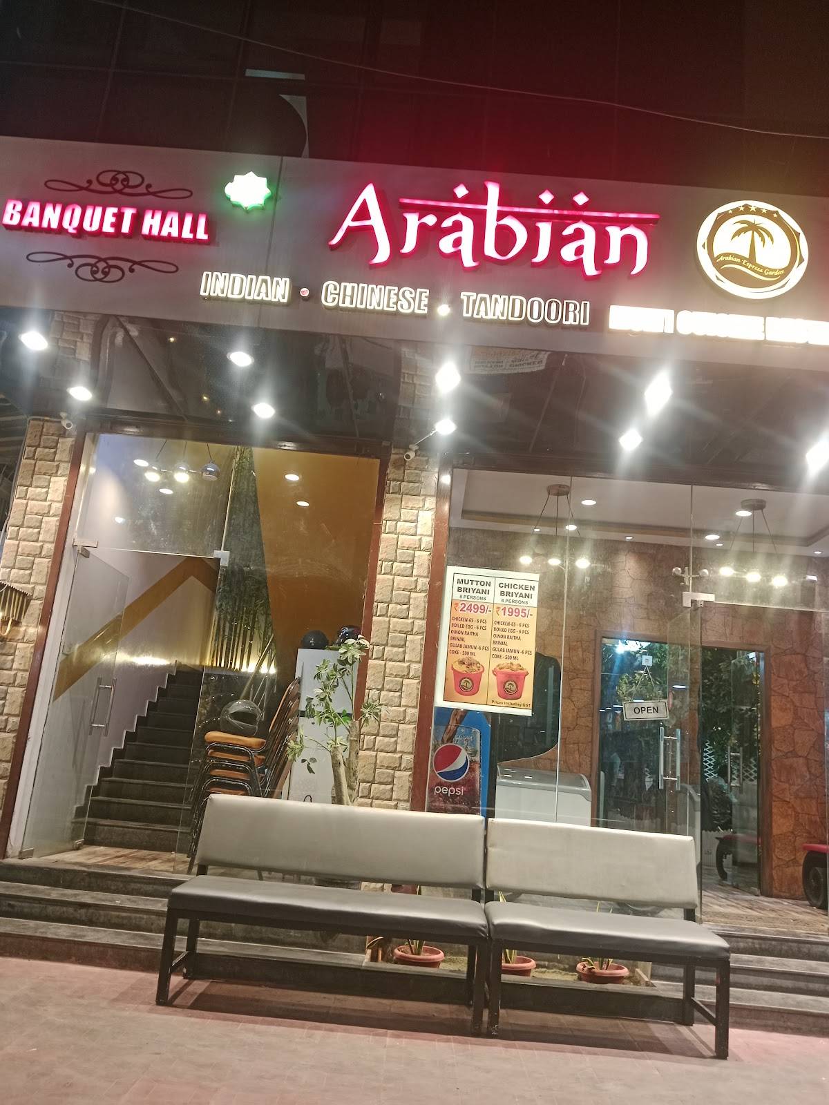Menu at Arabian Express Garden, Chennai, behind MATHEW HARMENT