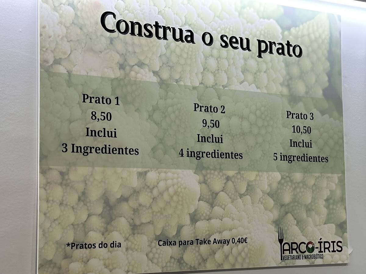 Menu em Arco-Íris restaurante, Lisboa, 271