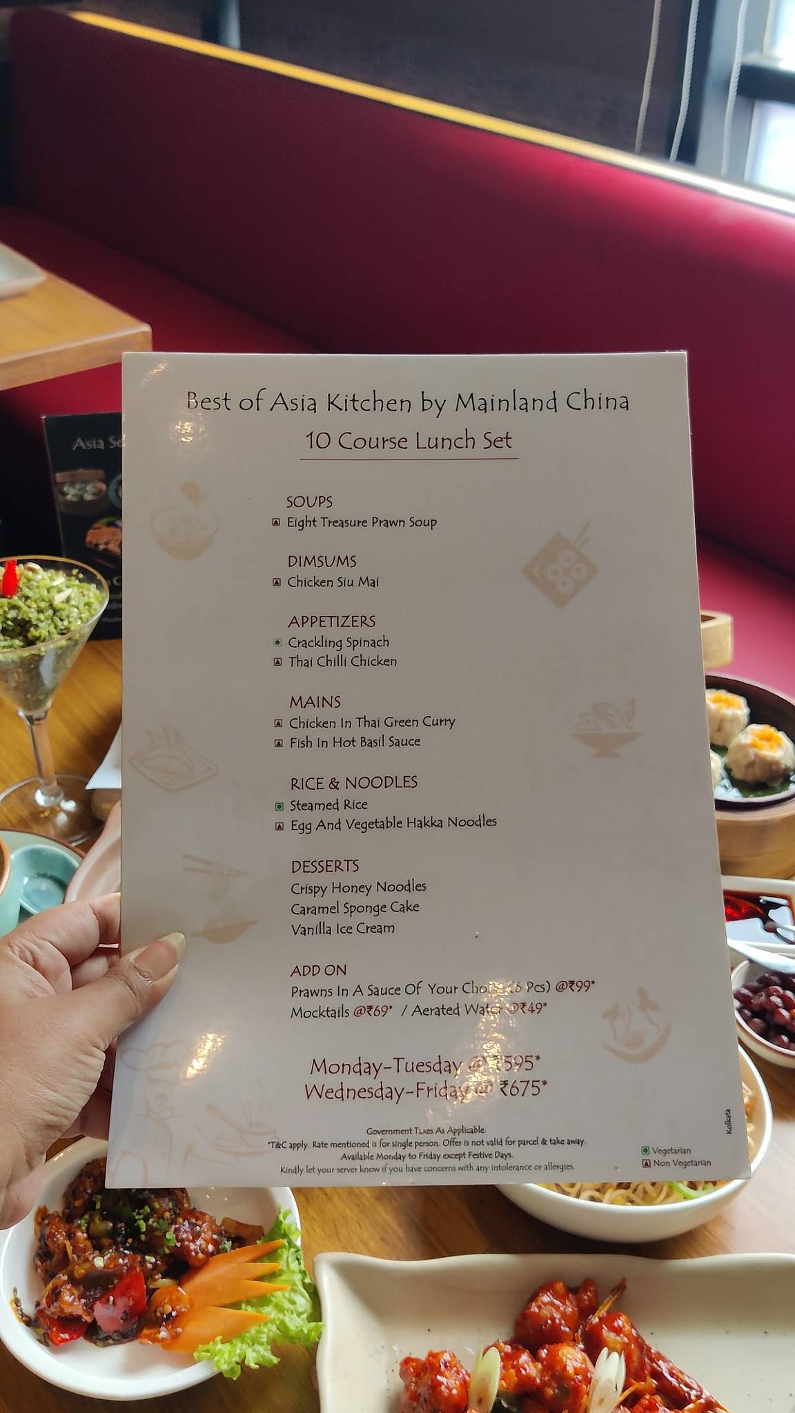 Menu at Asia Kitchen, Kolkata