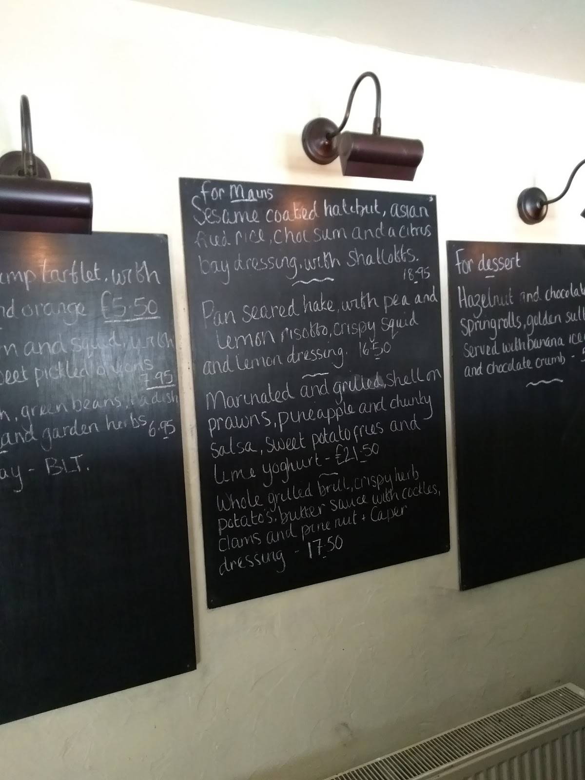Menu at Assheton Arms pub & bar, Chatburn, Top Row