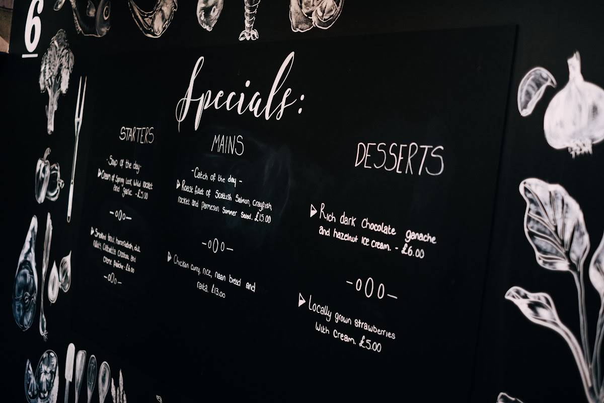 Menu at Aston Marina restaurant, Stone, Lichfield Road